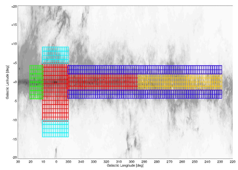 Survey Area and observing progress – VVV/VVVX